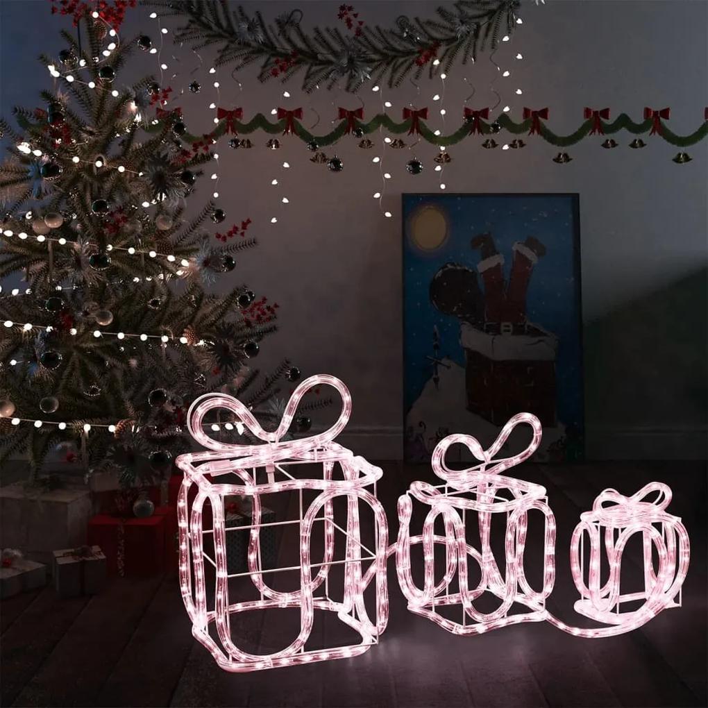 vidaXL Vánoční dekorativní dárečky 180 LED vnitřní i vnější dekorace [329827] Barva: Teplá bílá