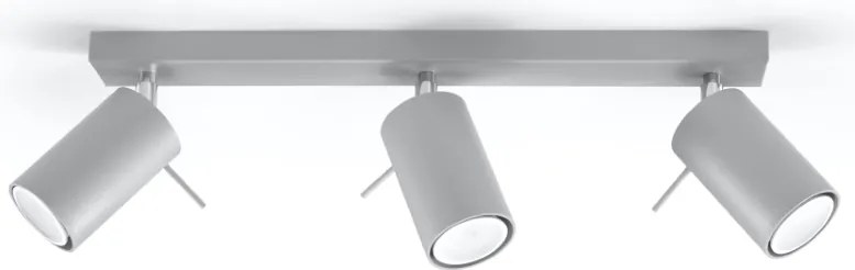 Sollux Lighting Stropní svítidlo RING 3 šedé
