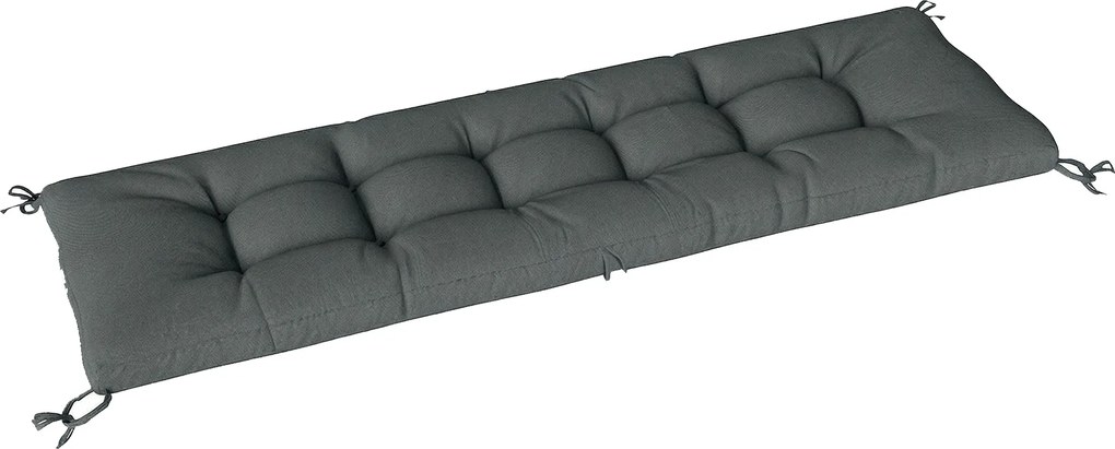 Polštářek z palety Odnímatelný sedák s upevňovacími popruhy Polštářek z palety pro většinu lehátek 198x65x13cm Tmavě šedý