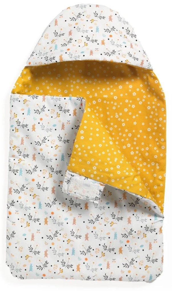 Baby Pomea - spací pytel pro panenky s potiskem králíčků