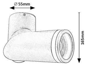 Rabalux 73032 - Bodové svítidlo SENOBIA 1xGU10/35W/230V