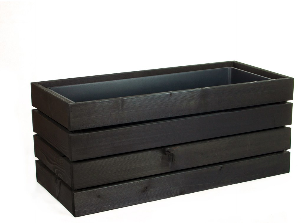 Dřevěný květináč Vabc - GEO POTS 84x38x43 bez osvětlení