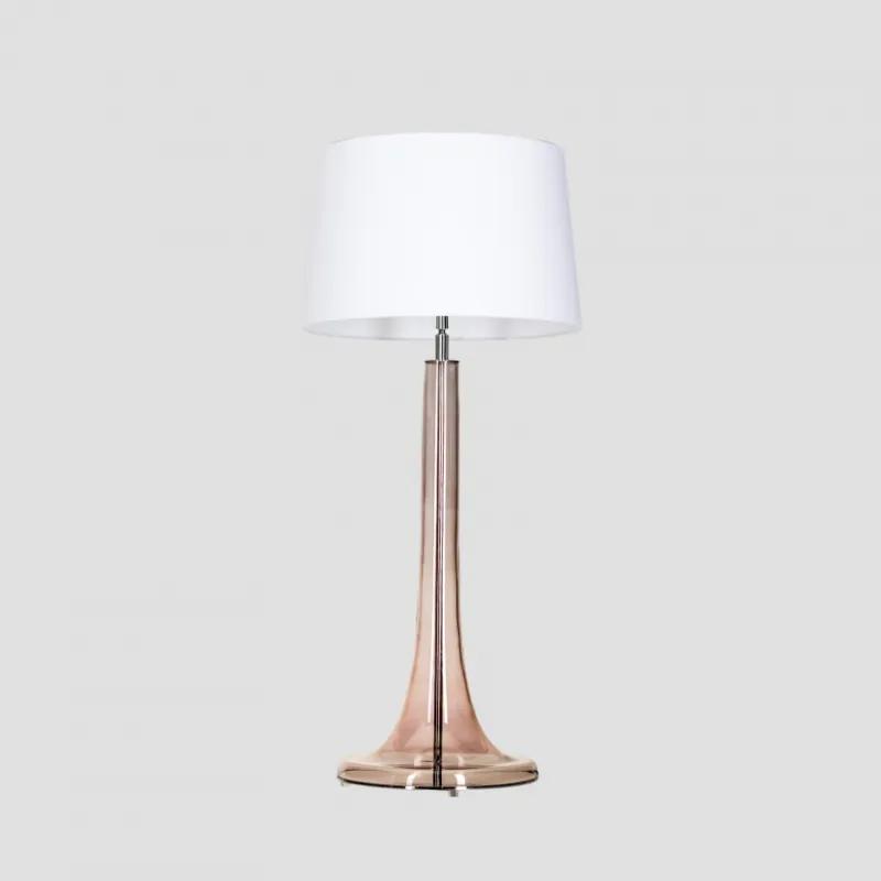 4concepts Luxusní stolní lampa LOZANNA TRANSPARENT COPPER Barva: Bílá