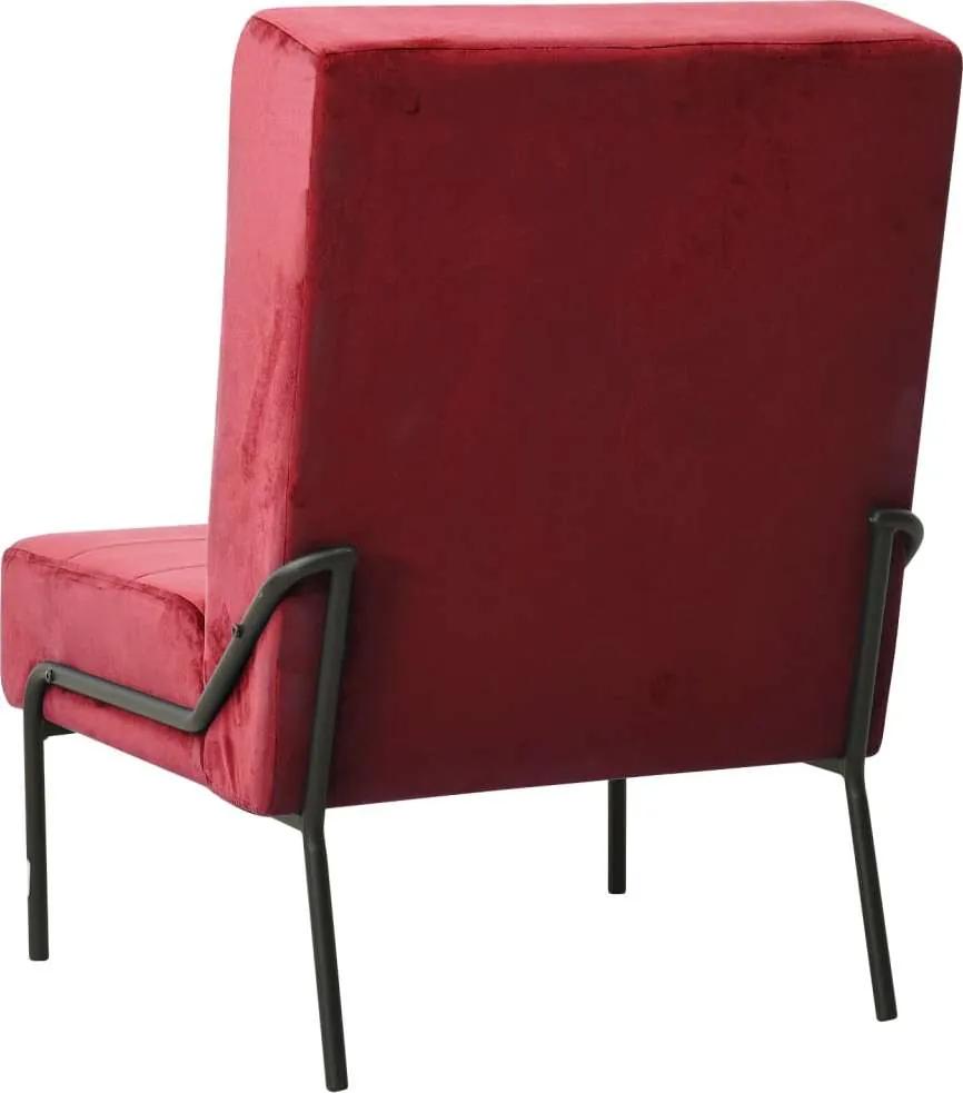 vidaXL Relaxační židle 65 x 79 x 87 cm samet [325775] Barva: Růžová