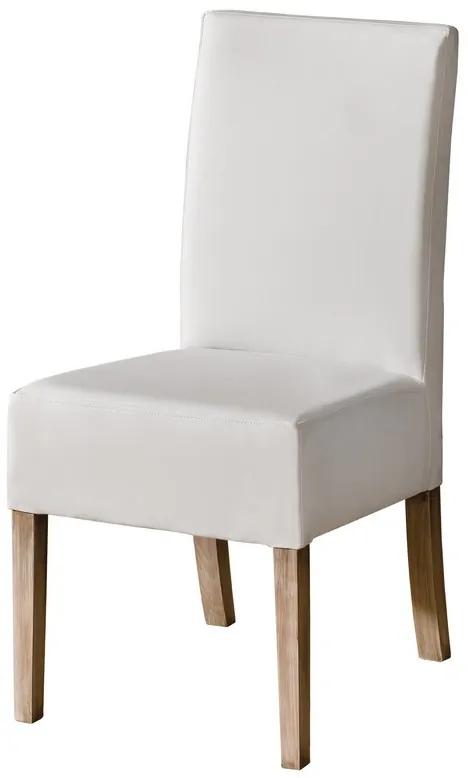 Jídelní čalouněná židle CARMELO bílá