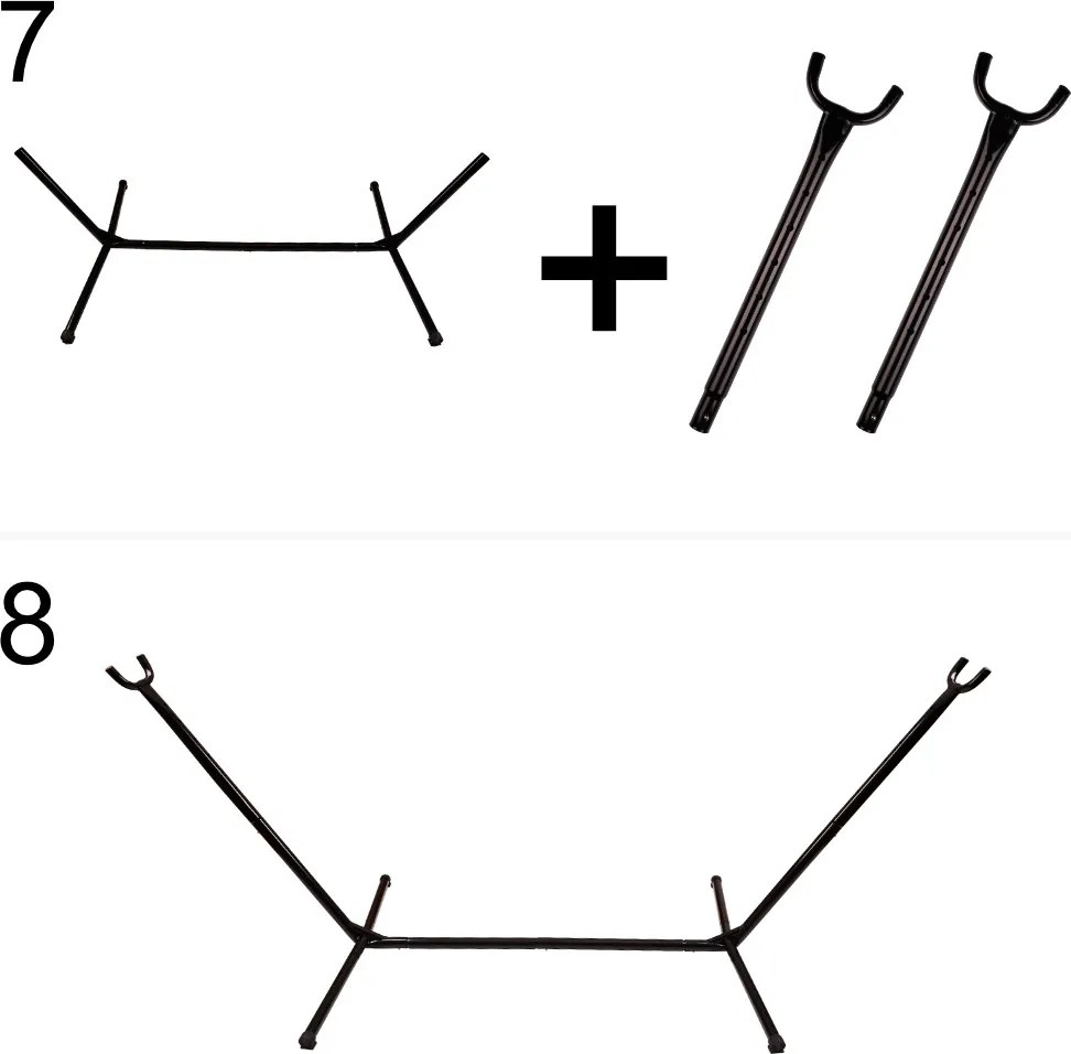 Creative Corner Zahradní houpací síť s rámem pro dvě osoby houpací stojan houpací sítě velký silný + kryt 200 cm 100 kg