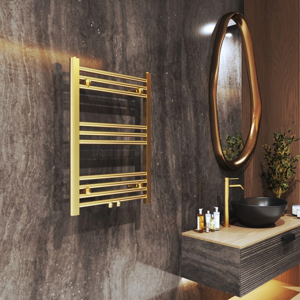 Gamma Simple, topné těleso 500x700 mm, 275 W, zlatá matná, GMA-SIMP-7050-BGD