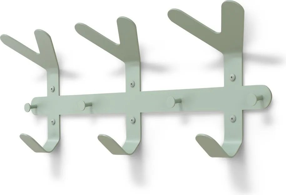 Šedozelený ocelový nástěnný věšák 66 cm Frondo – Spinder Design
