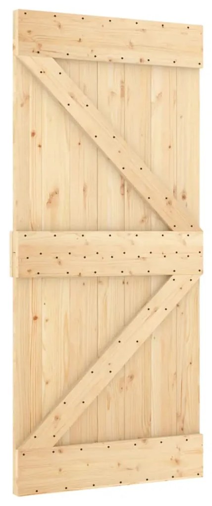 vidaXL Dveře NARVIK 95 x 210 cm masivní borové dřevo