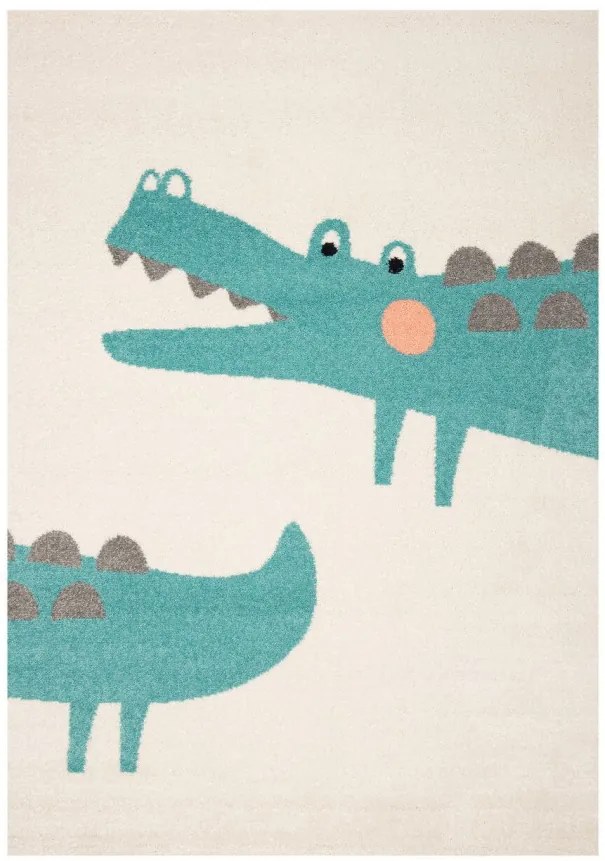 Hans Home | Dětský kusový koberec Vini 103481 Crocodile Jim 120x170 cm