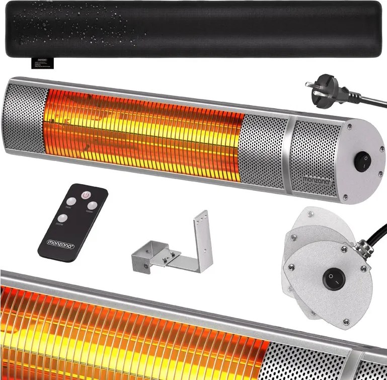 Infrazářič MZH2000 stříbrná 2000W