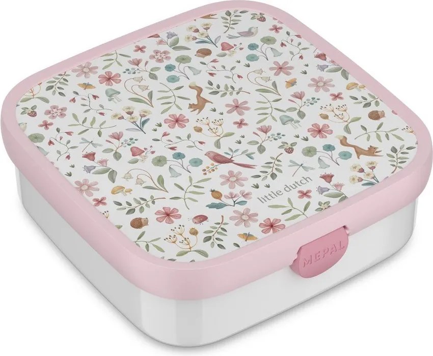 Bílý/růžový plastový dětský svačinový box Fairy Wonders – Mepal