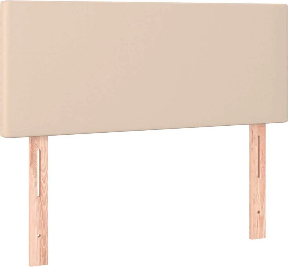 Box spring postel s matrací cappuccino 100x200 cm umělá kůže 3127180
