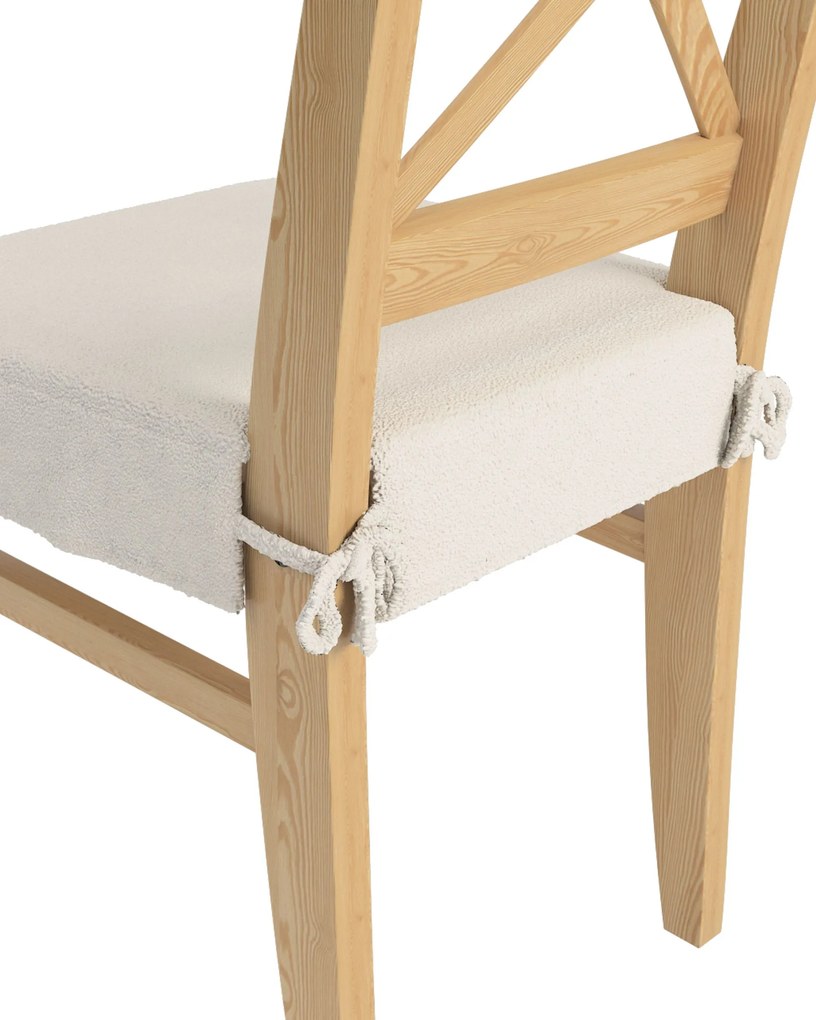 Sedák na židli IKEA Ingolf barva béžová látka pletený vzor