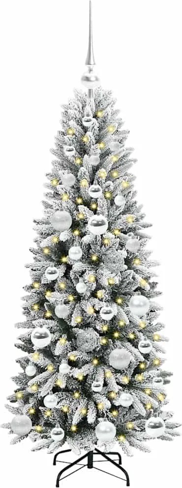 Umělý vánoční stromeček Bílá 120 cm PVC, plast, ocel a PE 3396026