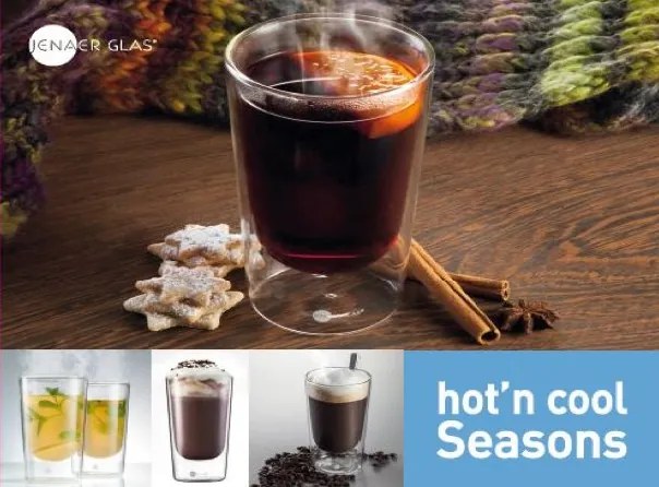 Set 2 ks termosklenic na Latte Macchiatto 352 ml, Hot´n Cool, JENAER GLAS 115903