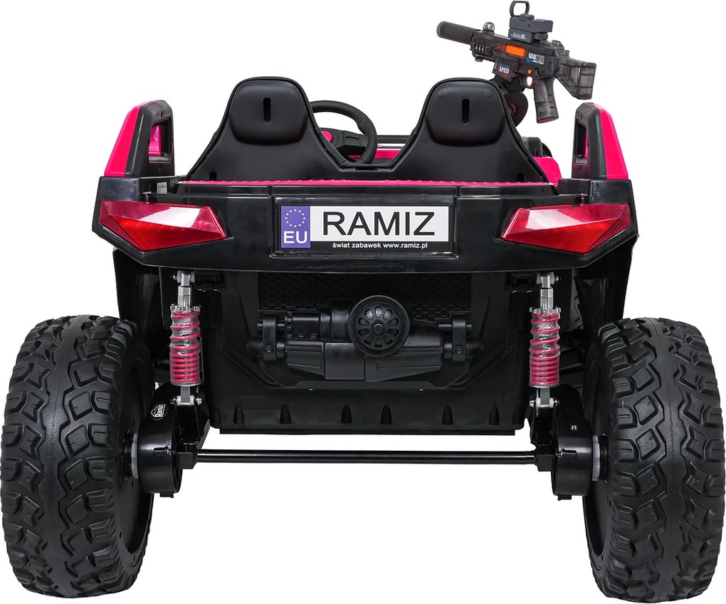 Ramiz Elektrická bugina PROSPECTOR STRONG pro děti růžová + pohon 4x4 + dálkové ovládání