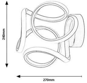 Rabalux 5694 - LED Nástěnné svítidlo AMBROSIO LED/11W/230V