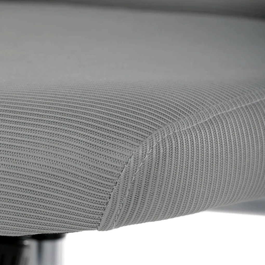 Ergonomická kancelářská židle EMILIE - šedá síťovina