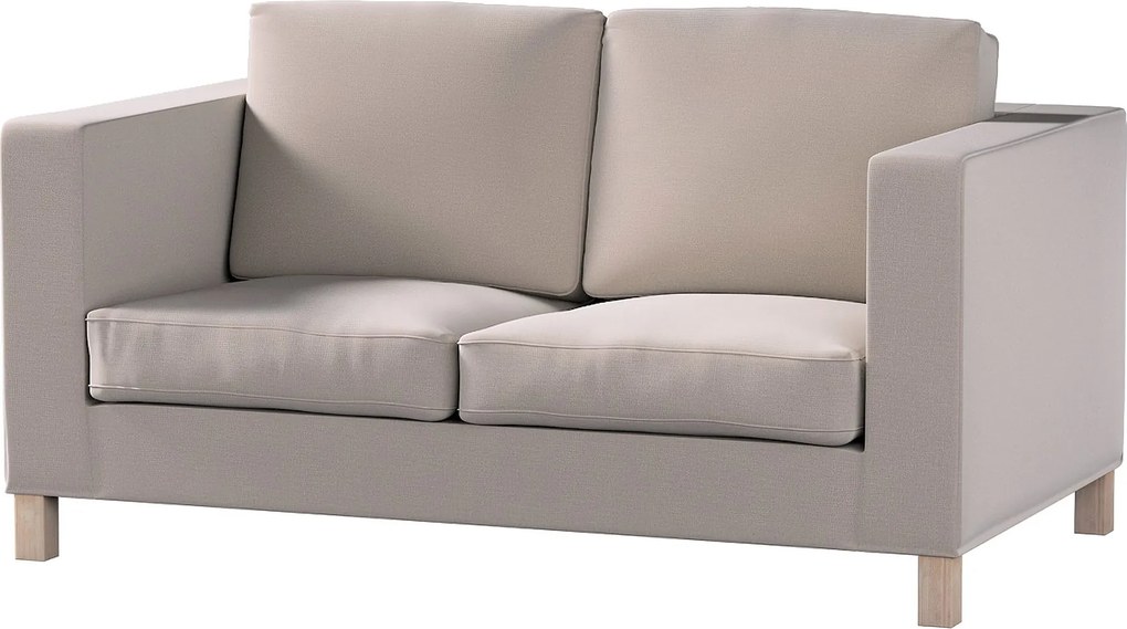 Potah na pohovku IKEA  Karlanda 2-místná, krátký barva béžová látka sametová
