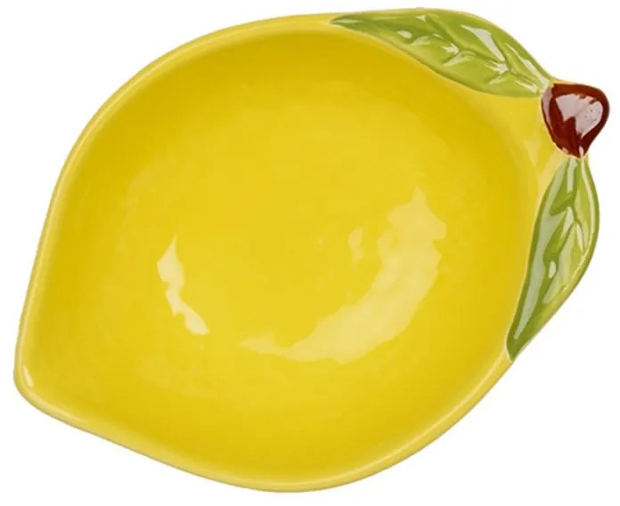 Žlutá keramická miska ve tvaru citronu S – 100 ml