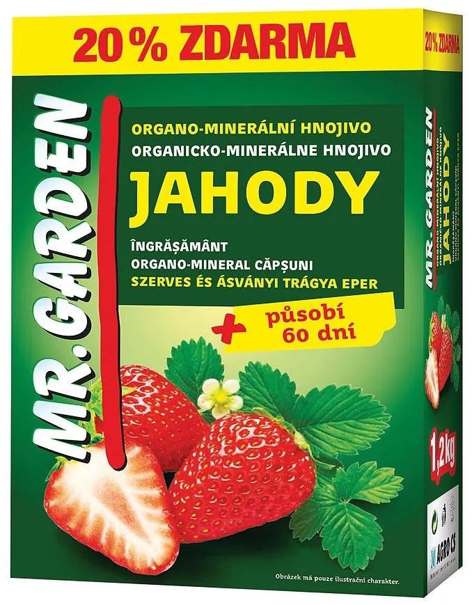 Mr. Garden organo-minerální hnojivo pro jahody a drobné ovoce 1,2 kg