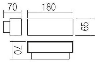 Redo 90096 - LED Venkovní svítidlo PLANIT LED/10W/230V 3000K IP54 antracit