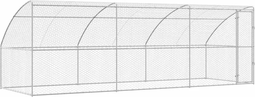 Psí kennel 3 ks Stříbrná 6 x 2 x 2 m Pozinkovaná ocel 3368337