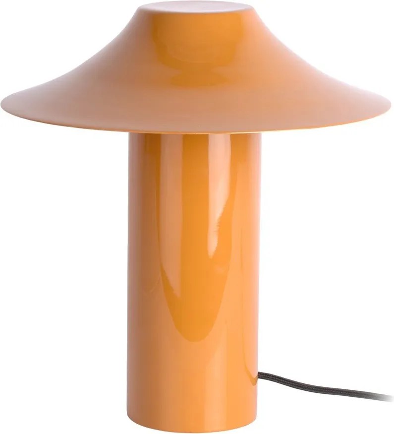 Oranžová kovová stolní lampa (výška 32 cm) Catania Trapeze – Leitmotiv