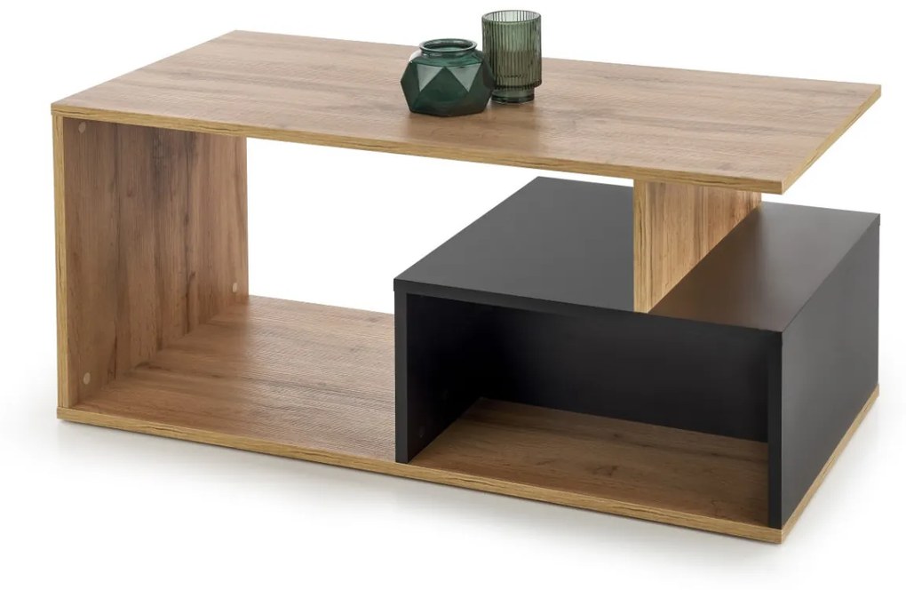 Konferenční stůl Combo, černá / dub wotan
