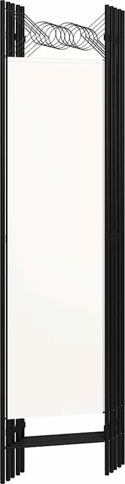 5dílný skládací paraván bílý 200 x 180 cm 320707