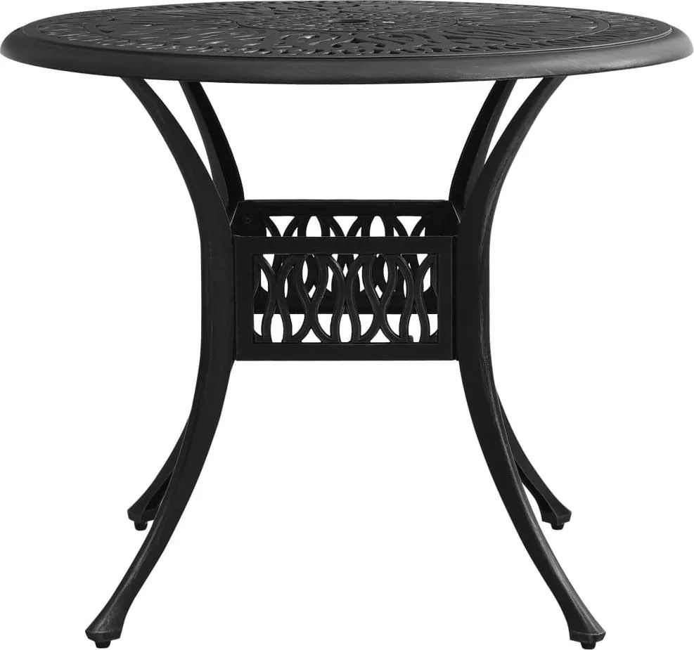 vidaXL 3dílný bistro set litý hliník [3070575] Barva: Černá