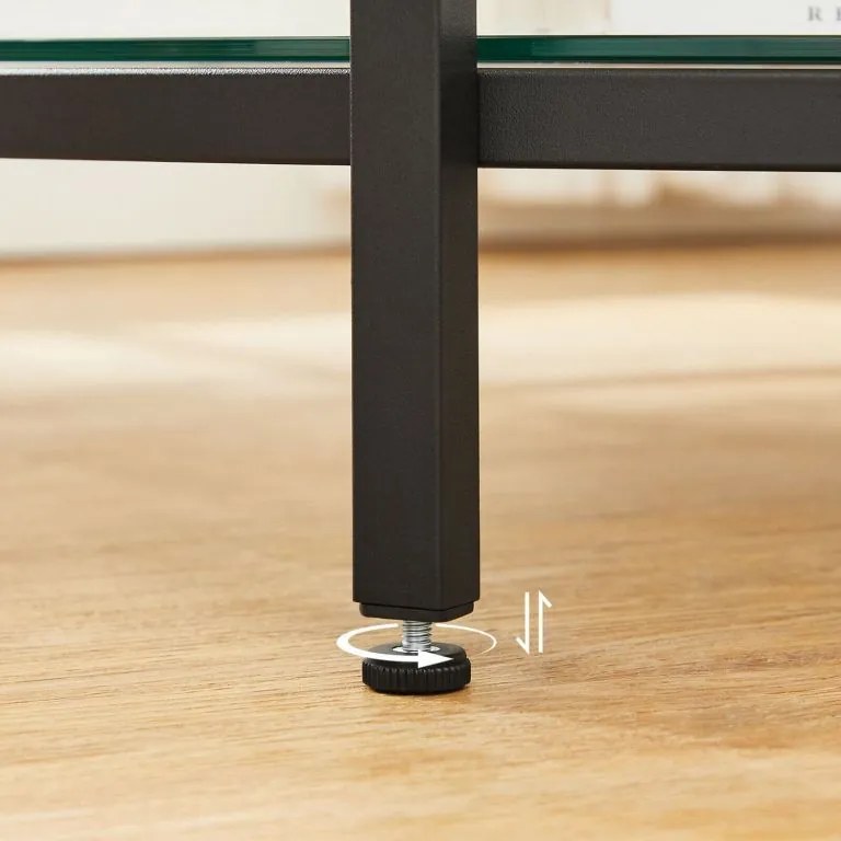 Kulatý konferenční stolek mramorový dekor 80 cm