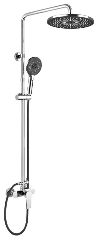 Mereo Dita sprchová baterie s talířovou kulatou sprchou, černá CBE60104SFD