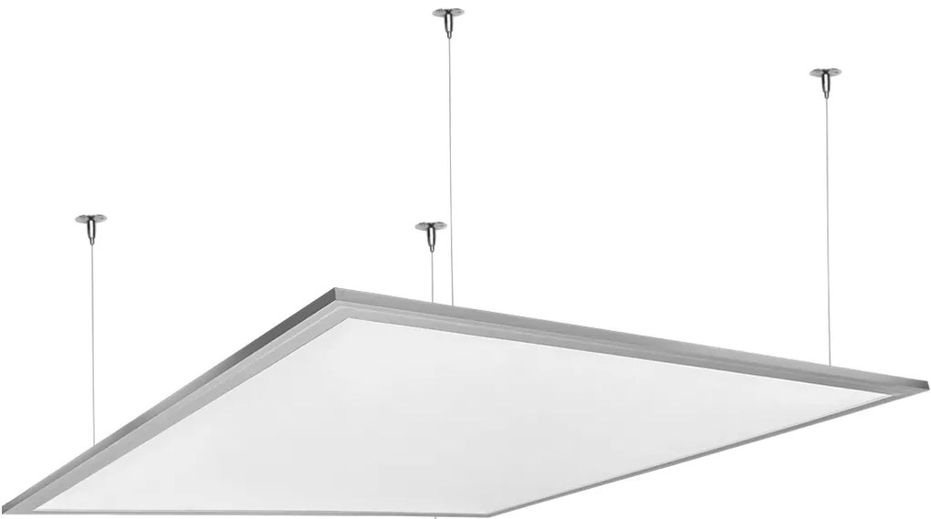 Ecolite LED-GPL-44-45-ZAV Stříbrný závěsný LED panel 600x600mm 45W denní bílá 5000lm