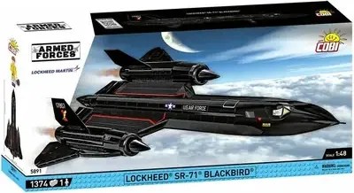 COBI 5891 Lockheed SR-71 Blackbird / 1374 kostek / 1 figurka / 1:48 /