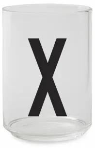 Personal Drinking Glass, písmeno X Design Letters