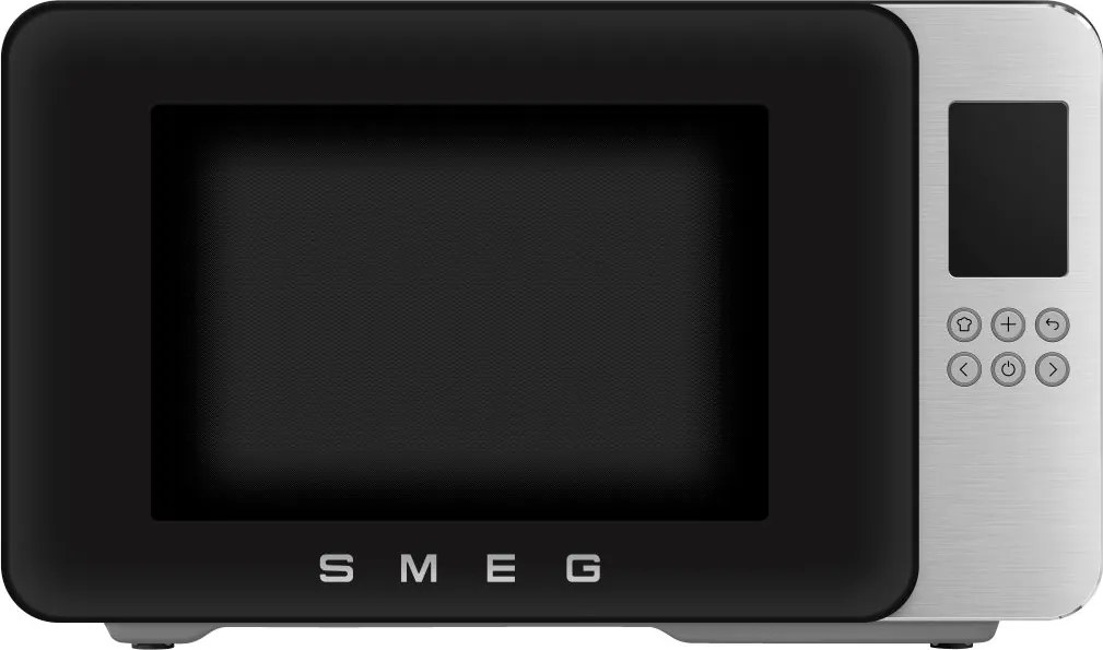 Smeg SMEG mikrovlnná trouba MOC01 s grilem, 29l, černá MOC01BLMEU