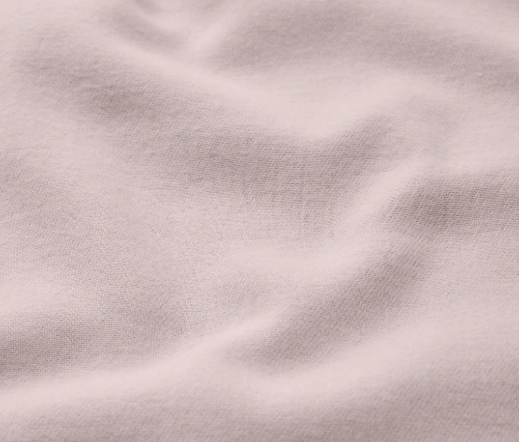 Tchibo - Flanelové povlečení, světle růžová, standardní velikost