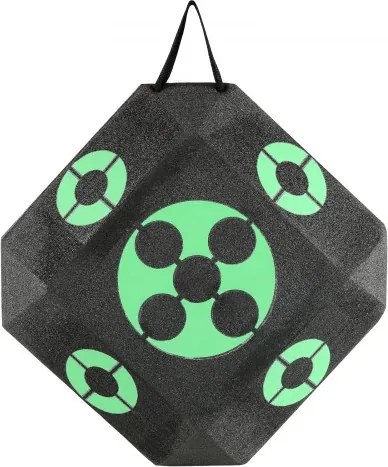 Lukostřelecký terč, 38,1 × 38,1 cm všestranný střelecký terč pro lukostřelbu