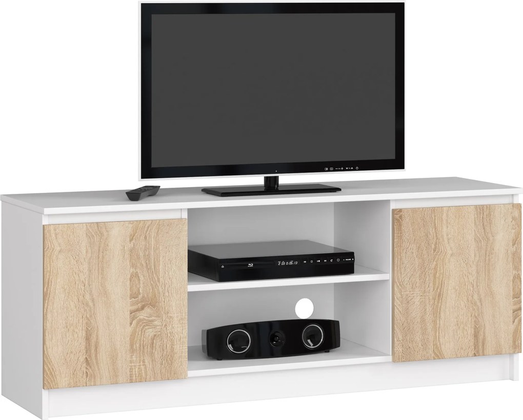 TV stolek K140 bílá/dub sonoma