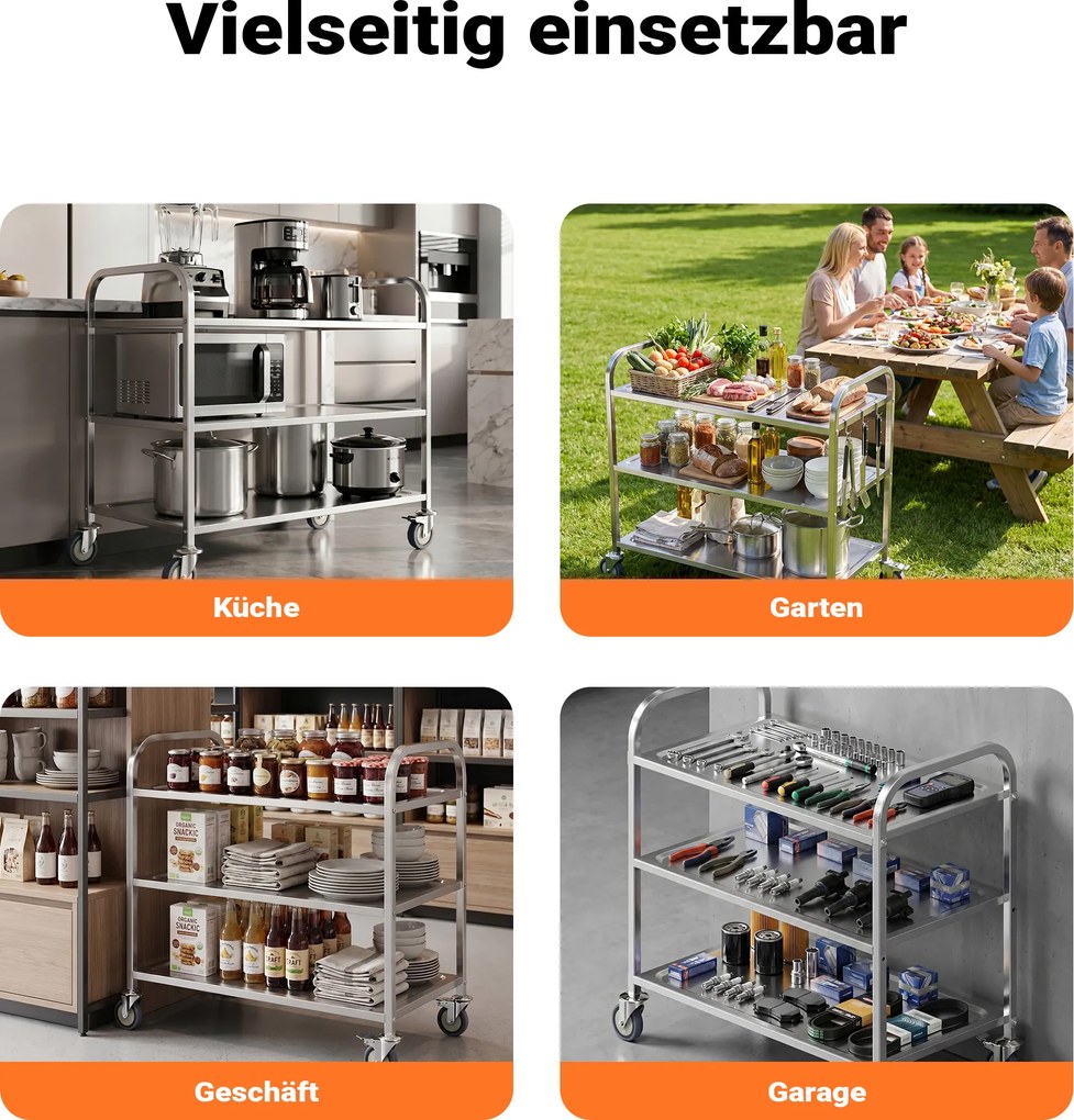 Servírovací vozík XPOtool – 150 kg (61906)