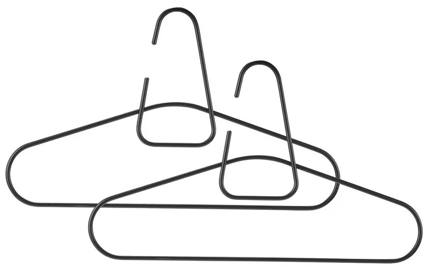Zone Denmark Sada 2 kovových ramínek A-hanger Black
