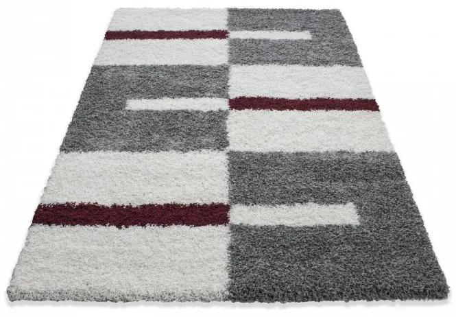 Kusový koberec Gala shaggy 2505 red 240 x 340 cm