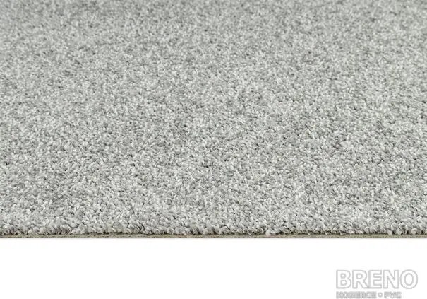 Breno Metrážový koberec MOUNT TWIST 75 světle šedý, šíře 400 cm, Šedá