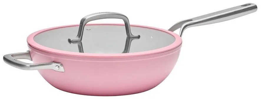 Wok pánev s poklicí/s keramickým povrchem ø 28 cm Meda 3.0 – FABINI
