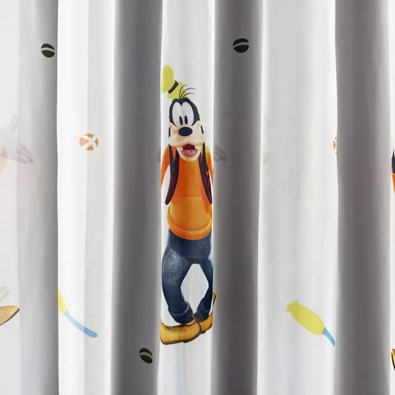 Ervi dětská voálová záclona s olůvkem - Goofy 10158