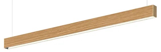 Lineární závěsné svítidlo ze dřeva Square Dekor: Dub, Délka: 1040 mm, Teplota chromatičnosti / Stmívání: 2700 Kelvinů / Stmívatelné Casambi