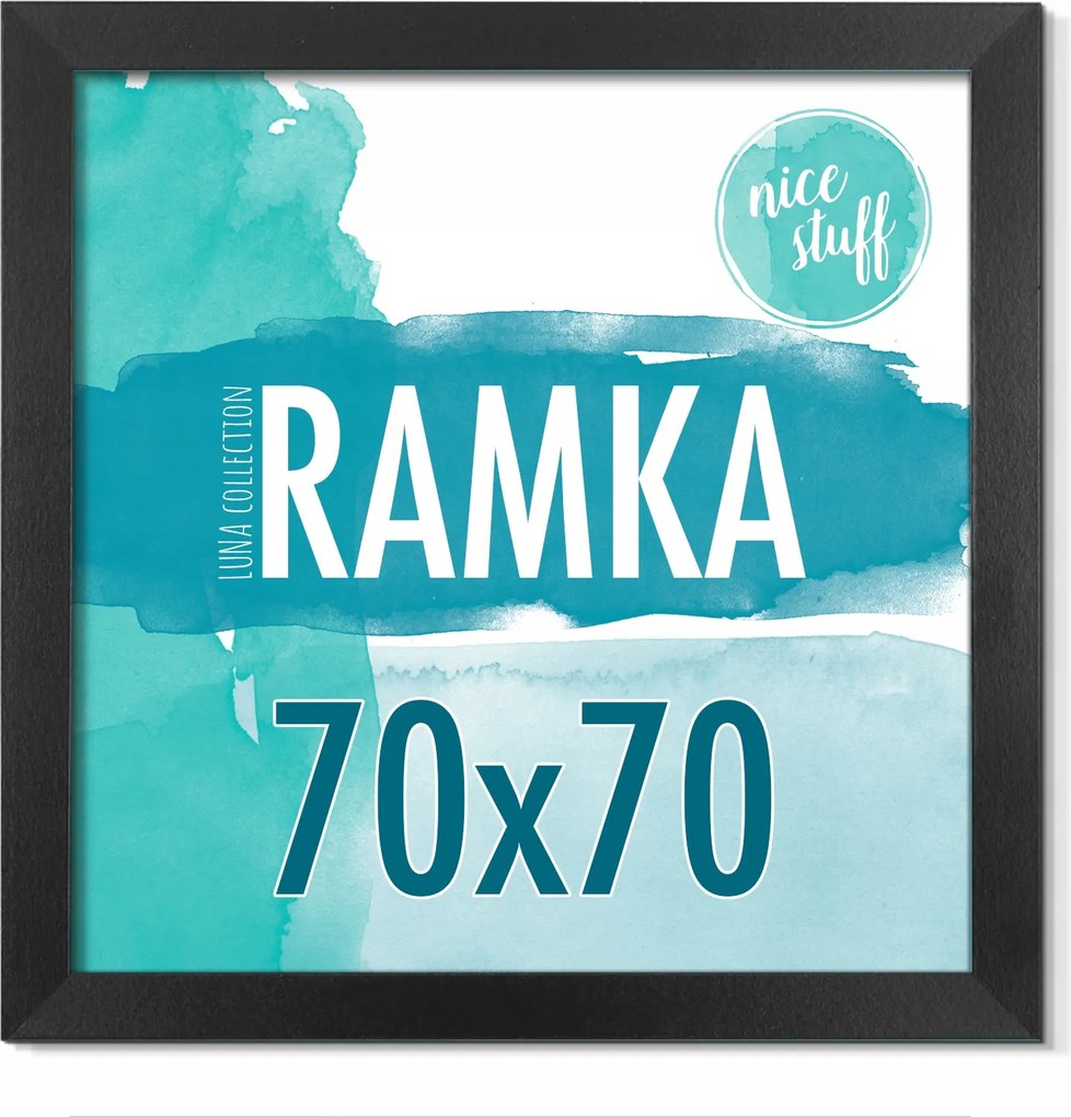 Rámeček 70x70 Rámeček na fotografie 70x70 rámečky na fotografie černá Mdf rám