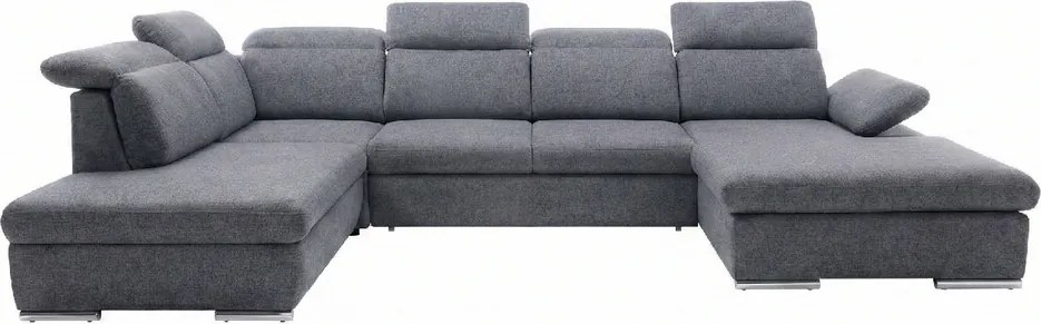 PCo Rohová sedací souprava OLIE II do U, 356 cm Barva látky: Světle kávová (Monolith 09), Roh pohovky: Pravý roh